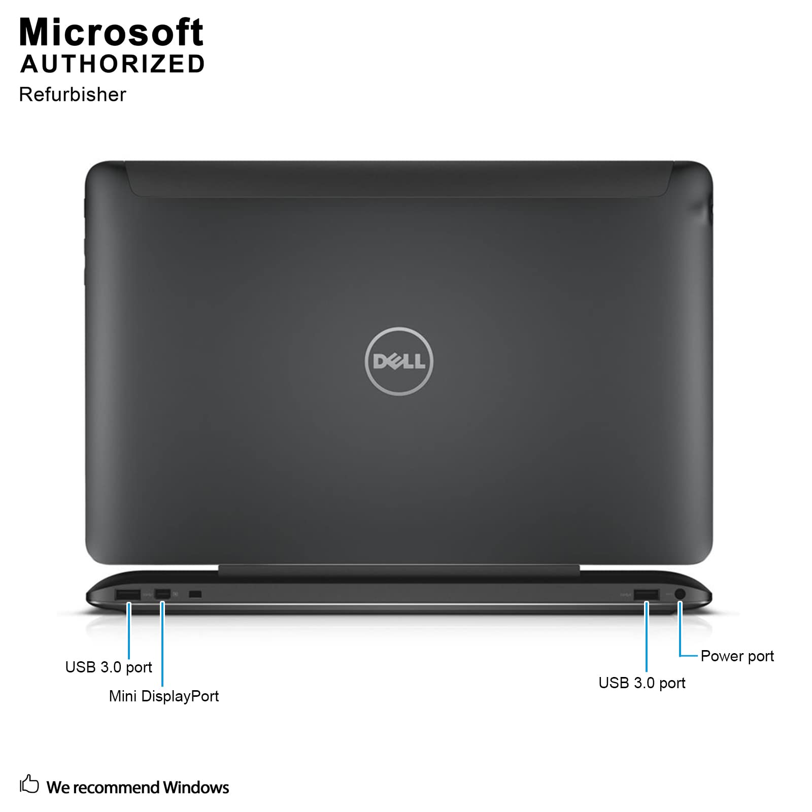 Dell Latitude E7350 Laptop NoteBook Intel Quad Core M5Y71 1.2 GHz 8GB Ram 256GB Solid State SSD Windows 10 Pro (Renewed)