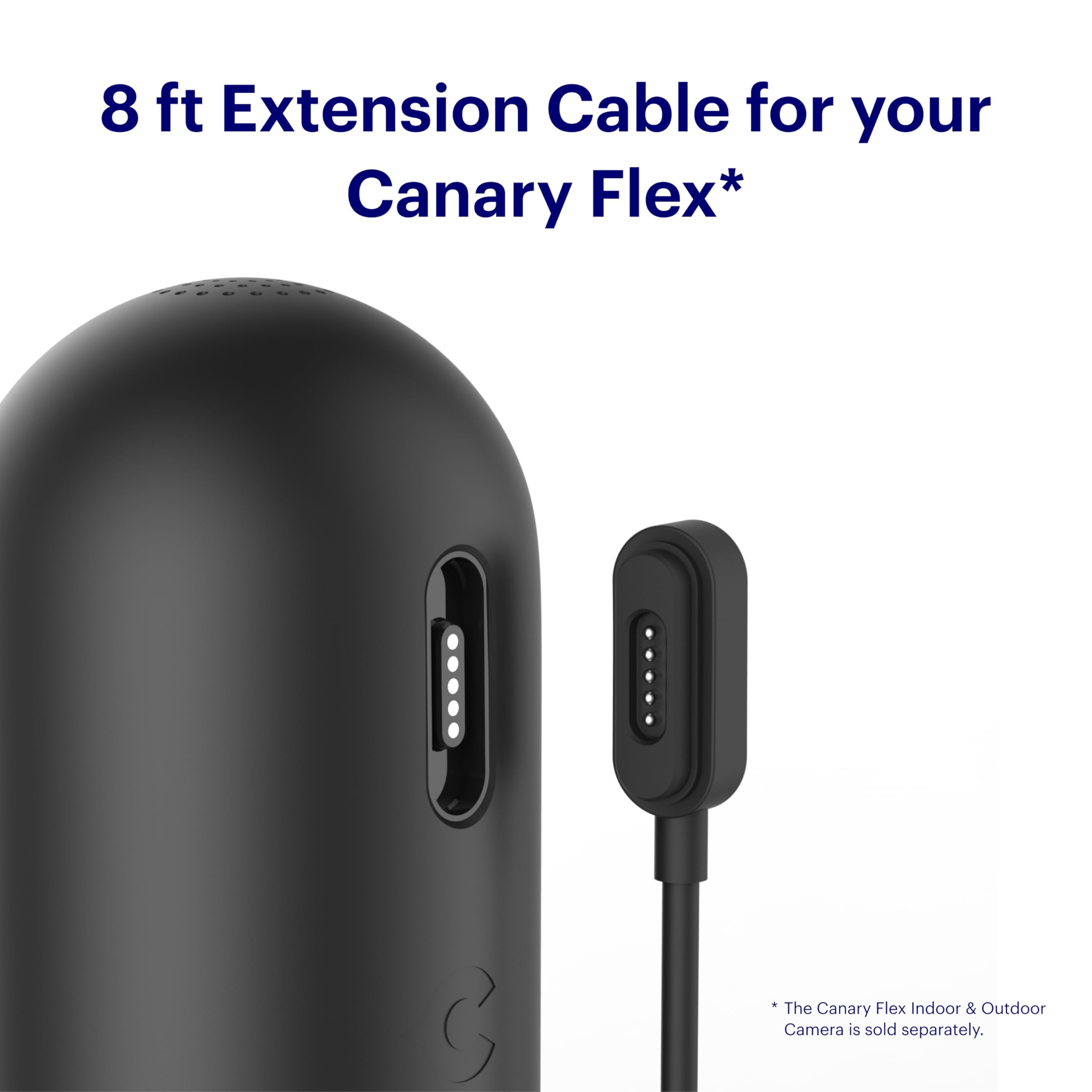 Canary Flex USB Cable Black - 8 ft (2.4 m) Length Outdoor Power Cable