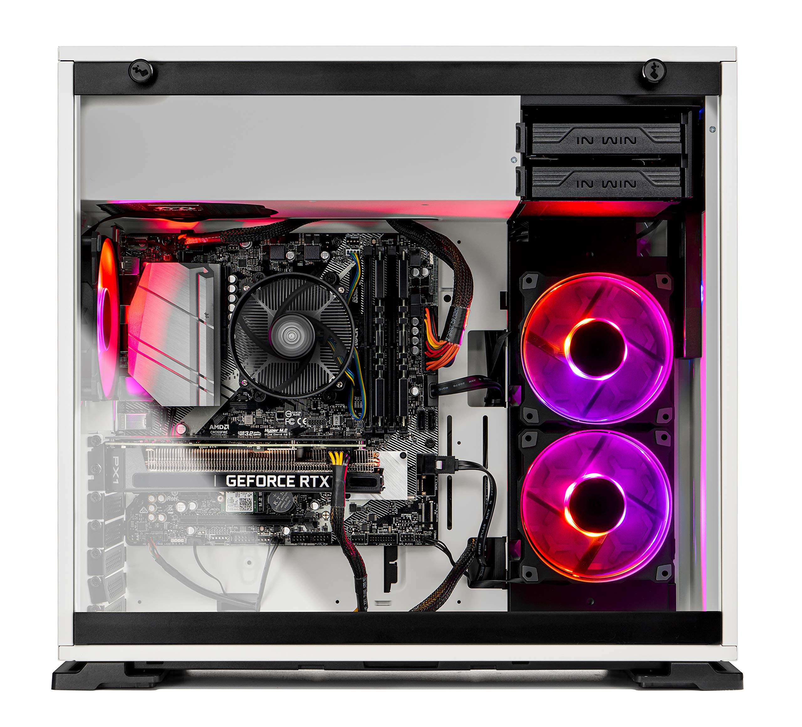 Skytech Shiva Gaming PC Desktop - AMD Ryzen 5 5600X 3.7GHz, RTX 3060 Ti 8GB GDDR6, 16GB DDR4 3200, 1TB SSD, 600W Gold PSU, AC WiFi, Windows 11 Home 64-bit