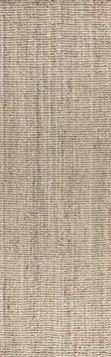 JONATHAN Y NRF102B-2 Pata Hand Woven Chunky Jute Light Ivory 2 ft. x 8 ft. Runner-Rug, Farmhouse, Easy-Cleaning, for Bedroom, Kitchen, Living Room,