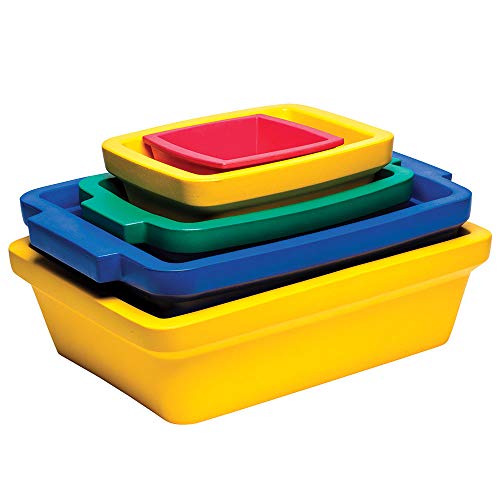 Medium Blue Ice Pan – 4 Liter Ice Holder - Stackable, Lightweight, Leak-Proof Ice Container - Frozen Sample Containers w/EVA Material to Withstand Dry Ice, Liquid Nitrogen, & Chemical Solvents