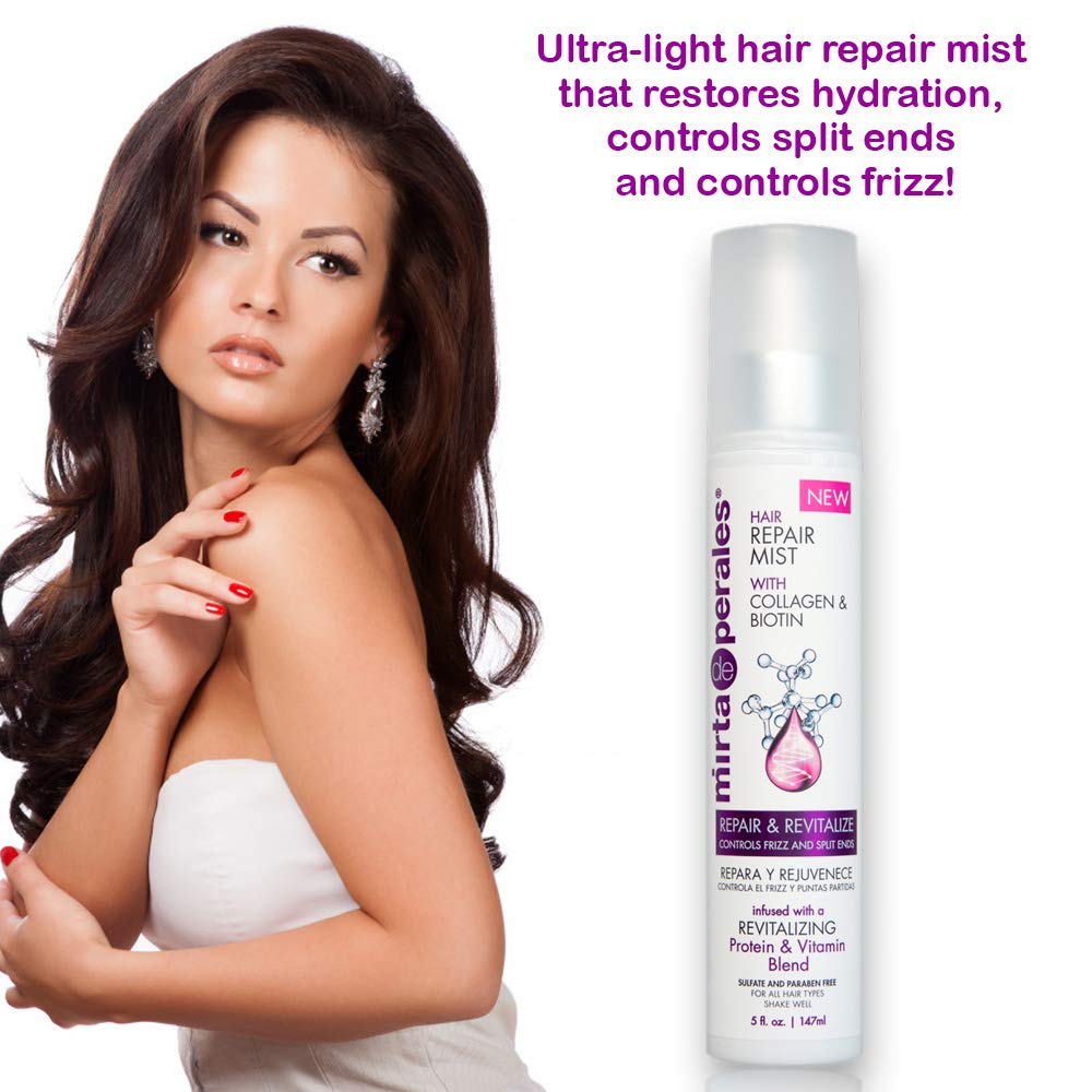 Mirta de Perales Collagen Biotin Shampoo + Conditioner + Repair MistSet