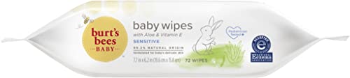 Burt's Bees Baby Chlorine-Free Wipes, 72 Count (Pack of 1) - Packaging May Vary