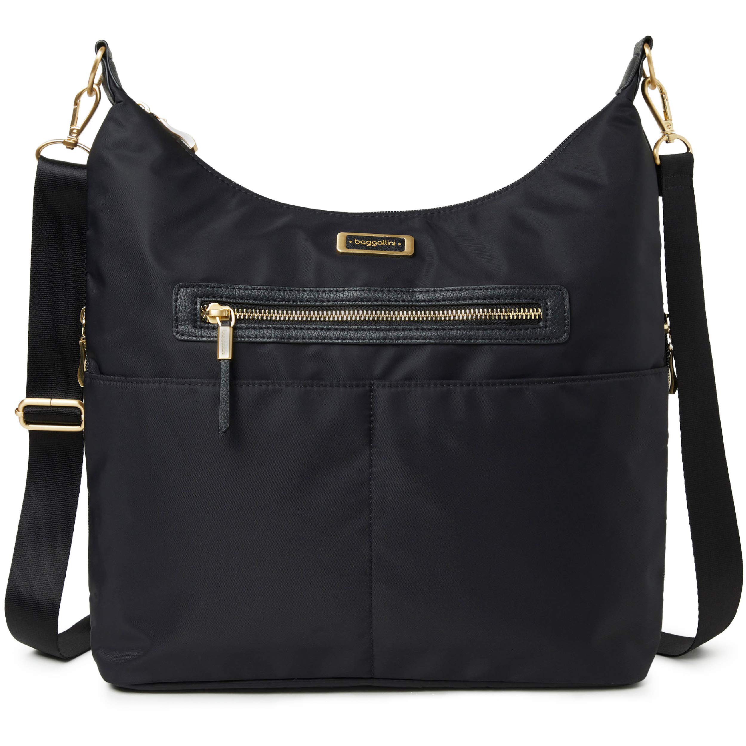 Baggallini womens Samantha Hobo, Black, One Size US