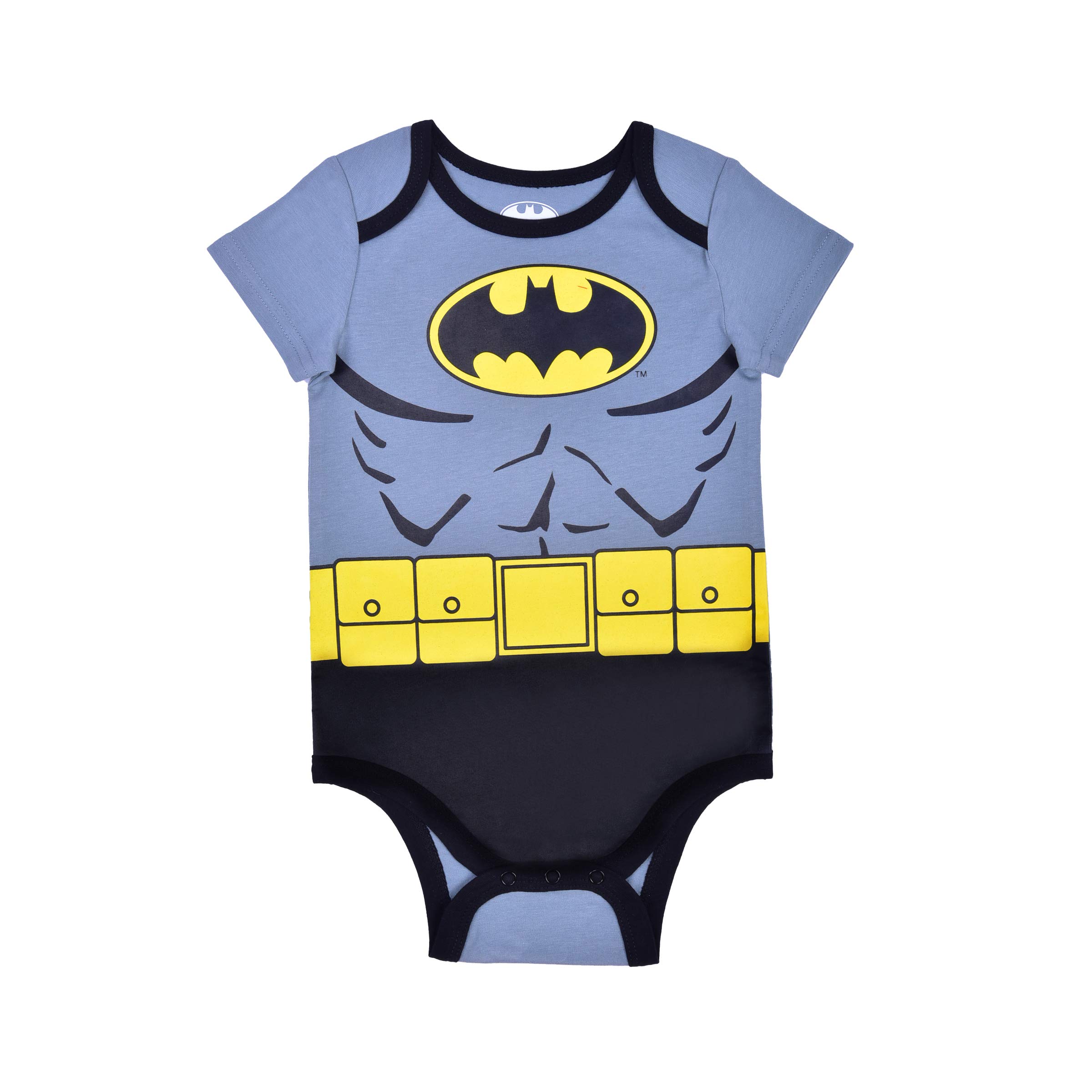 WARNER BROS Boy's 5-Pack Batman, Robin, Joker and Riddler Character Creepers, 9 Months