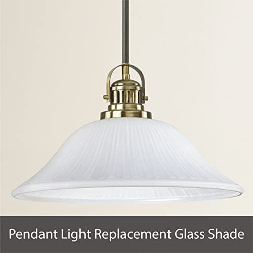 Aspen Creative 23510-11,Alabaster Replacement Glass Shade for Medium Base Socket Torchiere Lamp, Swag Lamp and Pendant, 14" Diameter x 4-3/4" High.