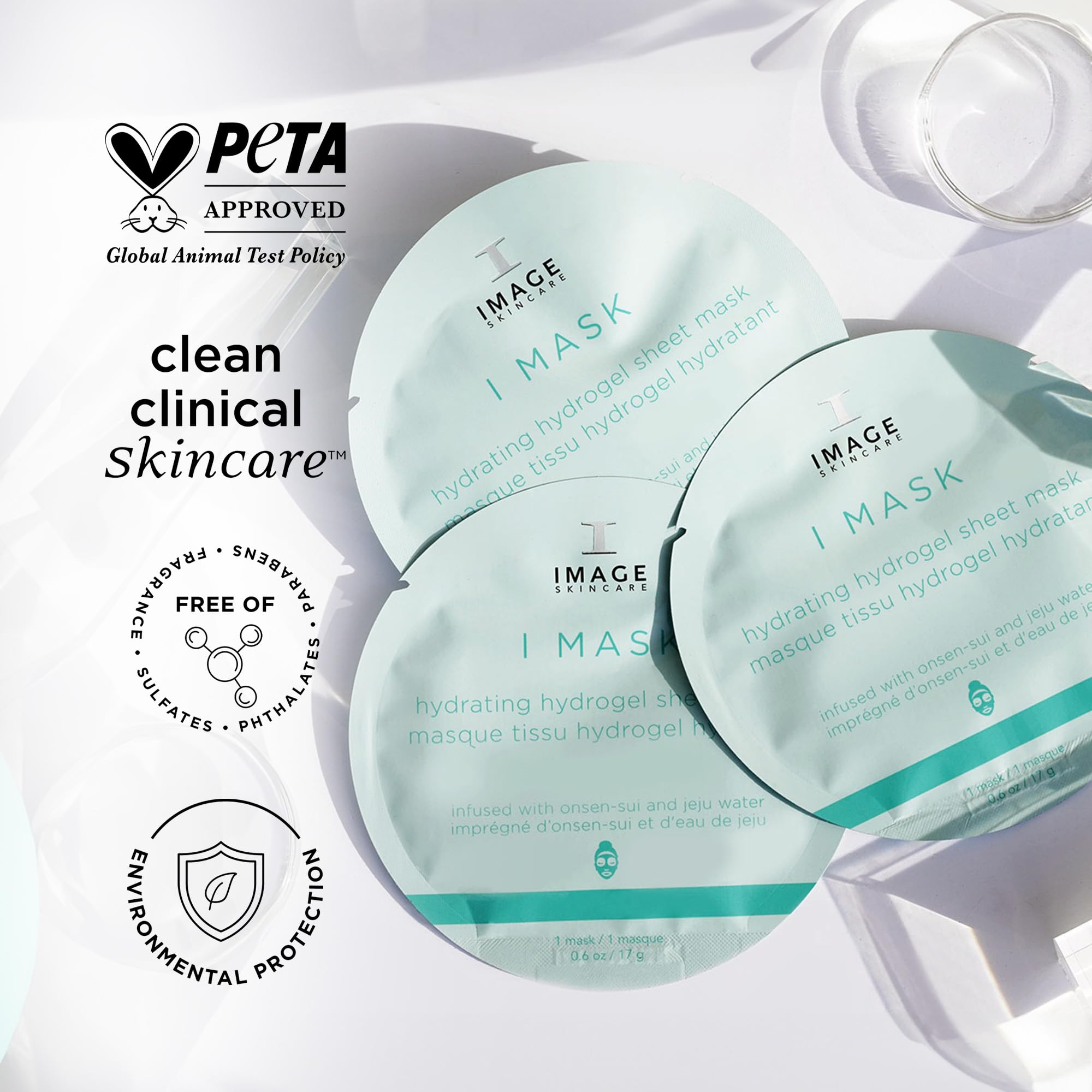 Image Skincare I Mask Hydrating Hydrogel Sheet Mask 1 Sheet / 1 Masque Tissu 17 g / 0.6 oz