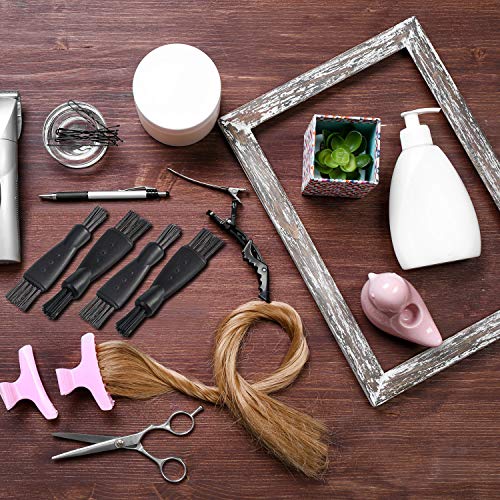8 Pieces Shaver Brush Razor Cleaning Brush Electric Double Sided Trimmer Shaver Brush Cleaner Set Nylon Bristles PP Handle