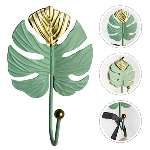 Alipis 2pcs Shaped Novel Wall Rack Mini Metal Design Key Gift Rustic for Coat Idea Art Bags Decorations Palm Multifunctional Keys Mounted Hooks Shape Leaf Hanger Tropical Towel Bathroom
