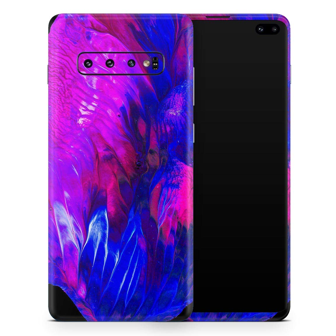 DesignSkinz Liquid Abstract Paint V22 Protective Vinyl Decal Wrap Skin Cover Compatible with The Samsung Galaxy S20 (Screen Trim & Back Glass Skin)