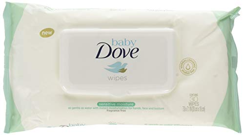 Dove Baby Wipes Sensitive Moisture 30 Count (6 Pack)