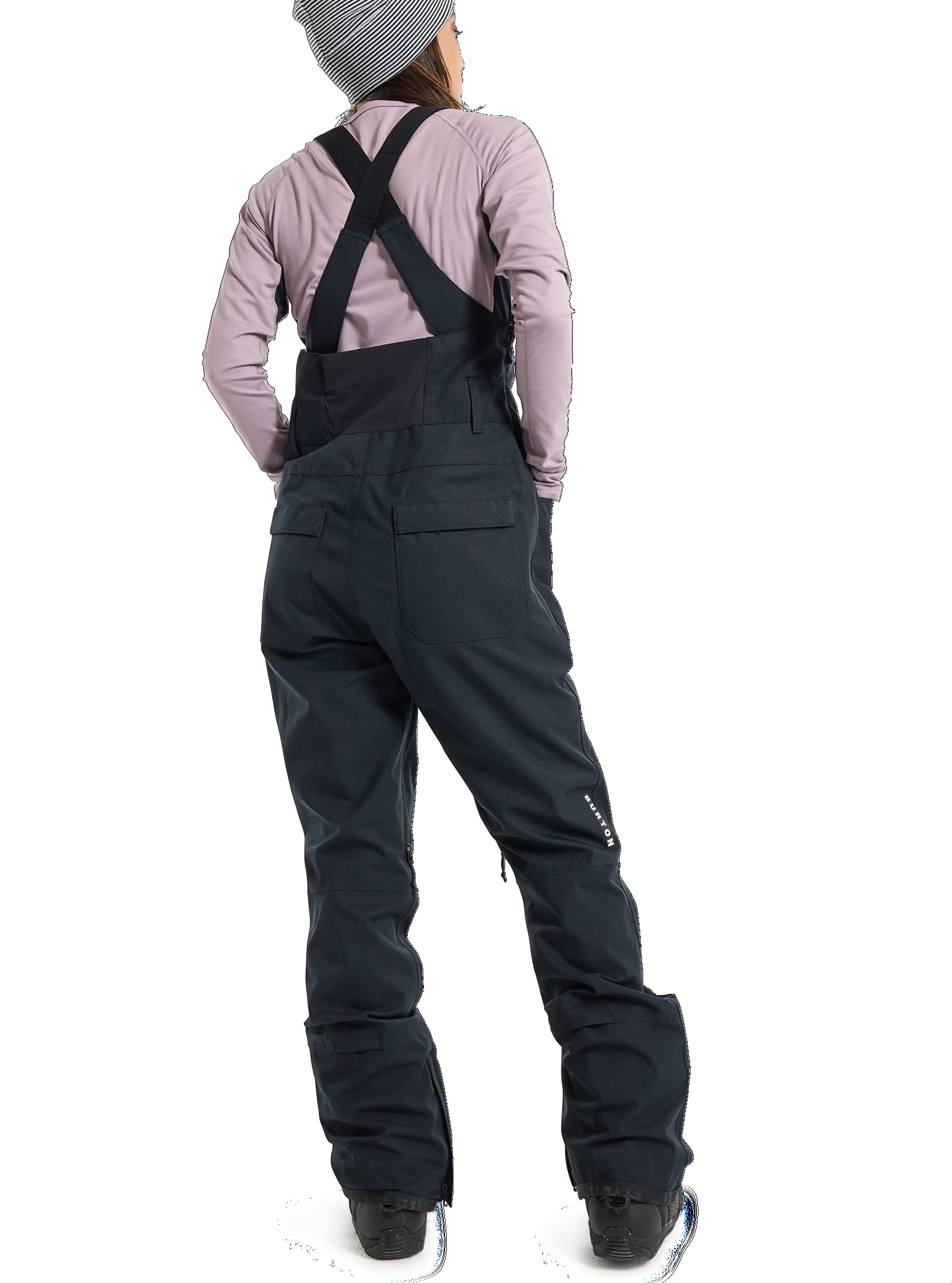 Burton Women's Avalon 2L Stretch Bib Pants (Short), True Black, M
