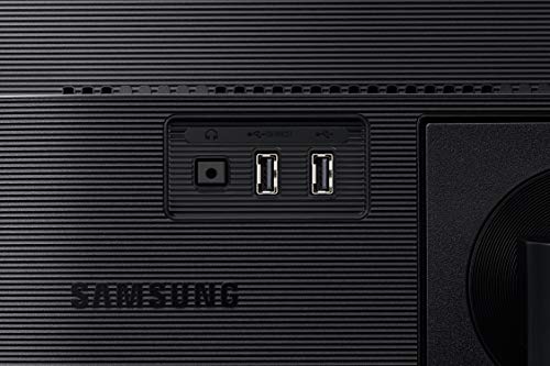 SAMSUNG FT45 Series 22-Inch FHD 1080p Computer Monitor, 75Hz, IPS Panel, HDMI, DisplayPort, USB Hub, Height Adjustable Stand, 3 Yr WRNTY (LF22T454FQNXGO),Black