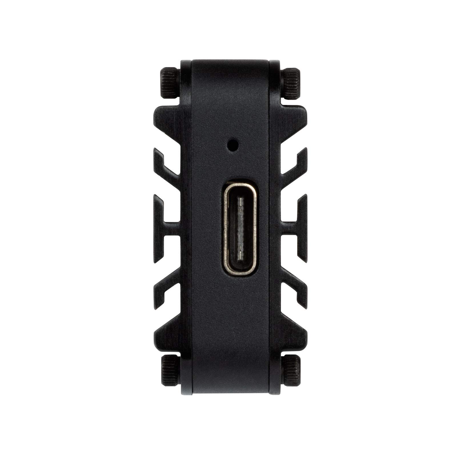 Silverstone MS12, 20Gbps SuperSpeed+ USB 3.2 Gen 2x2 Type-C to NVMe M.2 SSD Enclosure, Aluminum, Black, SST-MS12