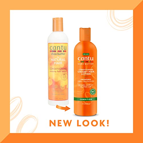 Cantu Conditioning Creamy Hair Lotion with Shea Butter for Natural Hair, 12 fl oz