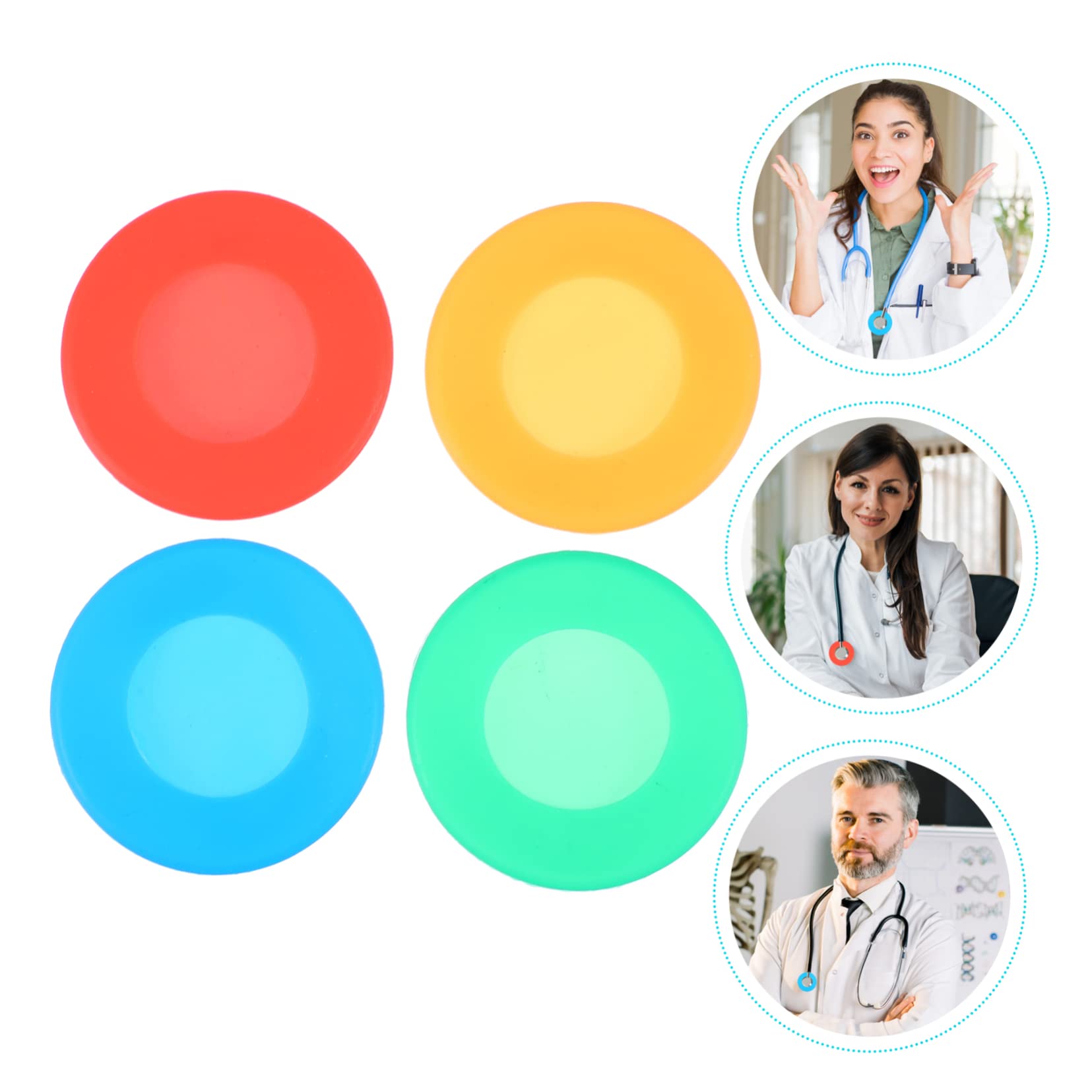 64 Pcs Stethoscope Case Silicone Cover for Stethoscope Portable Silicone Cover Stethoscope Cover Replacement Stethoscope Diaphragm Silicone Cover Stethoscope Silicone Cover