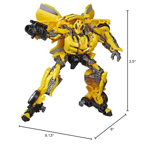 Transformers Toys Studio Series 49 Deluxe Class Movie 1 Bumblebee Action Figure - Kids Ages 8 & Up, 4.5" (Amazon Exclusive)