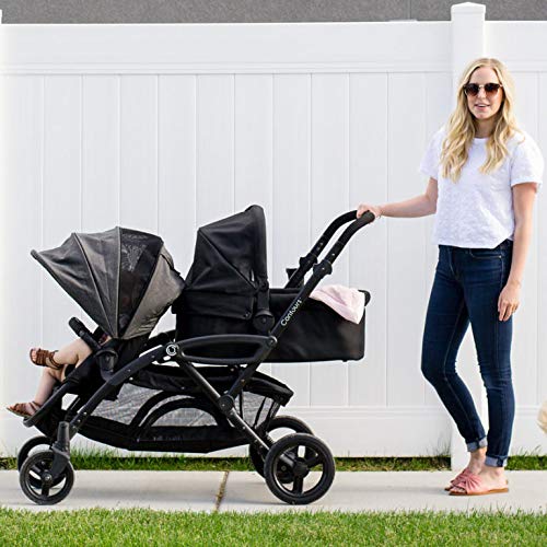 Contours Bassinet Accessory for Contours Options, Contours Options Elite, Contours Curve Tandem Double Strollers ONLY, Black