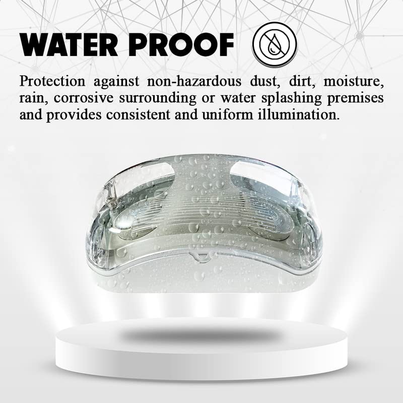 Ciata Led Emergency Lights for Business with Battery Backup, Outdoor Emergency Lighting Commercial in Thermo Plastic Housing with Two Halogen Ultra Bright Lamp Heads, Emergency Egress Light