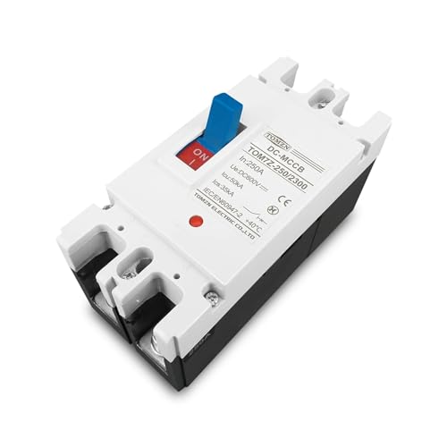 2P DC 600V DC Solar Molded Case Circuit Breaker MCCB Overload Protection Switch Protector for Solar Photovoltaic PV (Size : 150A)