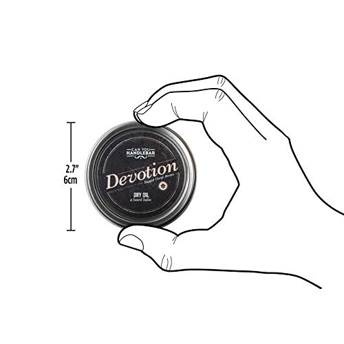 CanYouHandlebar Beard Balm for Men, Dry Oil Beard Wax, Natural Beard Care Conditioner Moisturizer Softener Grooming Products, Patchouli & Floral Scent, 2 oz Stainless Steel Tin