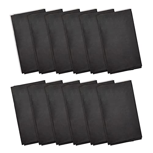 Juvale 12-Pack Black Plastic Tablecloth - 84-Inch Round Disposable Table Cover, Fits up to 72-Inch Round Tables, Black Themed Party Supplies