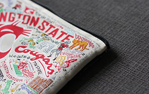 Catstudio Washington State University Zip Pouch | Use as Wallet, Clutch, Handbag or Makeup Bag