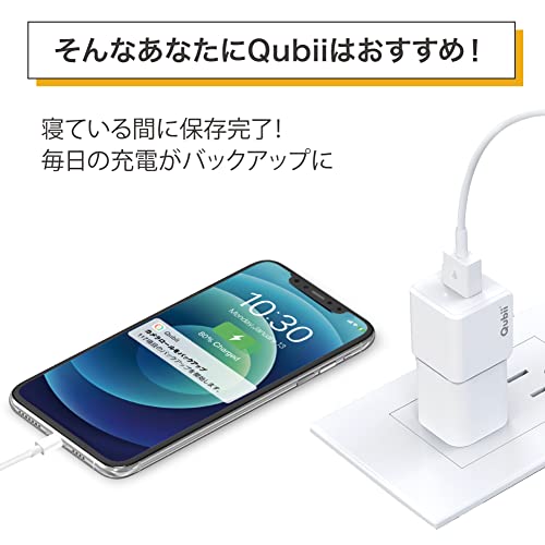 Qubii Photo Storage Device , Auto Backup Photos & Videos, Photo Stick for iPhone [128GB - Pink]