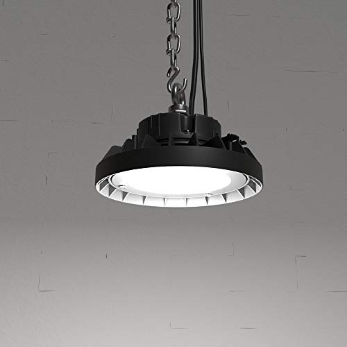 AmazonCommercial LED Value UFO High Bay, 50 Watt, 50000 Hours, Dimmable 0-10V, 6500 Lumens, ETL and DLC Certified, Daylight, 1-Pack