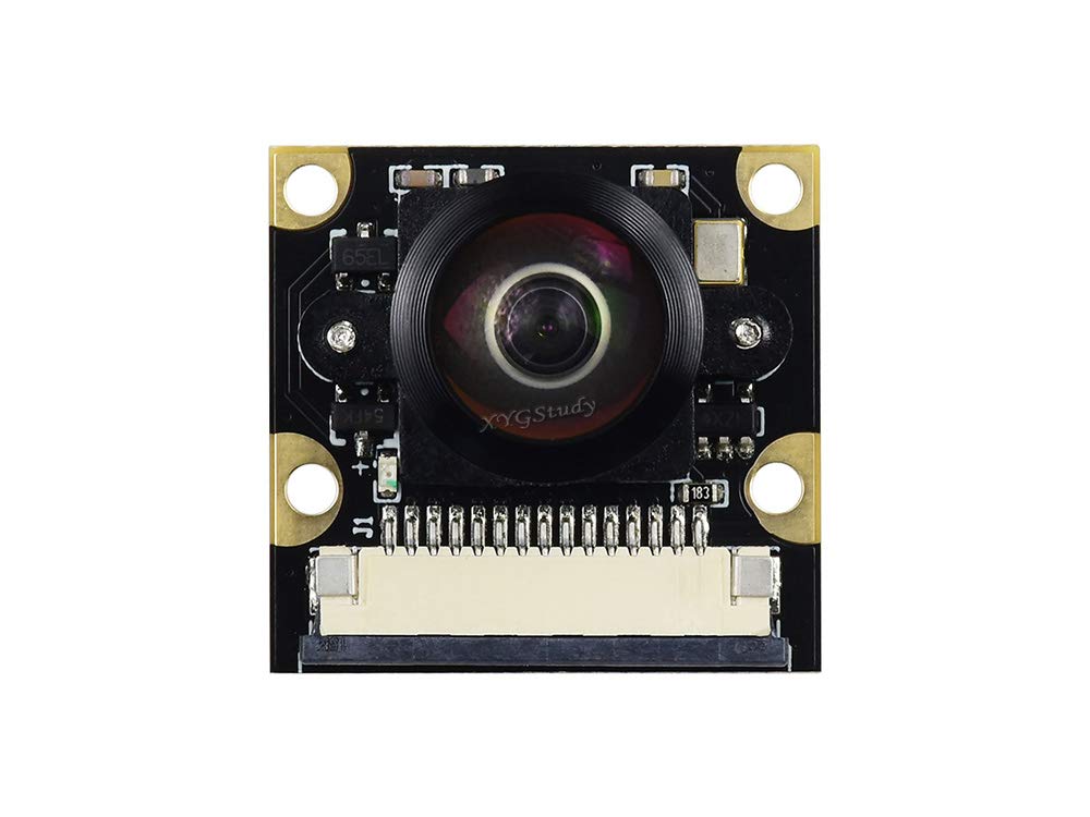 RPi Camera (M) for Raspberry Pi Camera Module 5 megapixel OV5647 Sensor 1080p Fisheye Lens 200 Degree Webcam Video Record for Raspberry Pi 4 3 2 Model B B+ A+ Zero W WH @XYGStudy