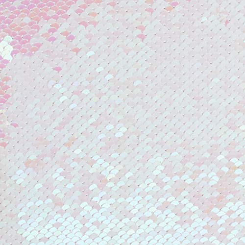 ELUCHANG Sequin Cube Storage Bins Organizer Container Foldable Fabric Closet Organizer Boxes Baskets for Shelves,Toys,Bedroom(4PCS,Pink)