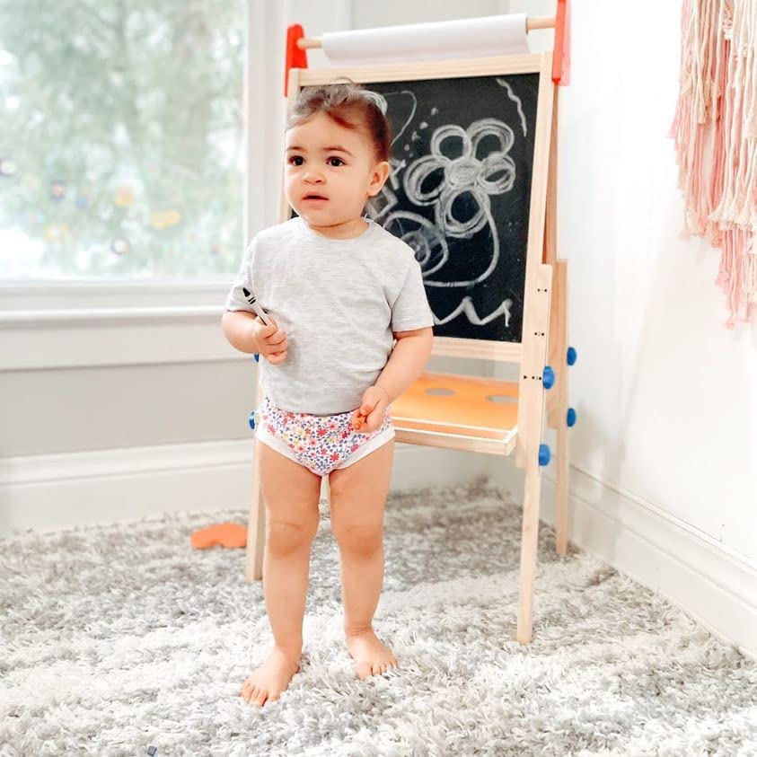 BIG ELEPHANT Baby Girls Training Underwear, Toddler Cotton Potty Training Pants Soft Absorbent 12-24 Month