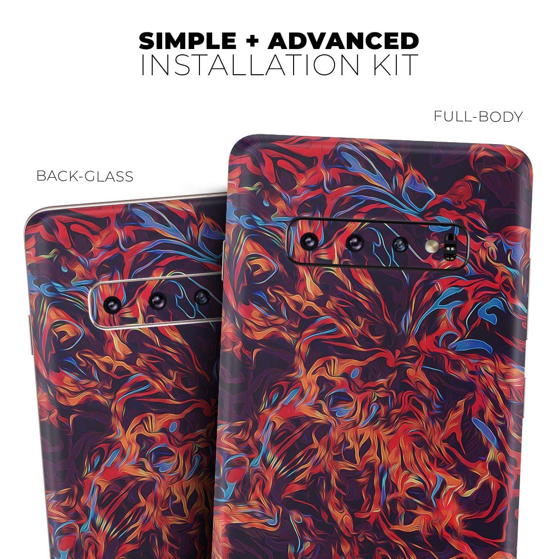 DesignSkinz Liquid Abstract Paint Remix V27 Protective Vinyl Decal Wrap Skin Cover Compatible with The Samsung Galaxy S20 (Screen Trim & Back Glass Skin)
