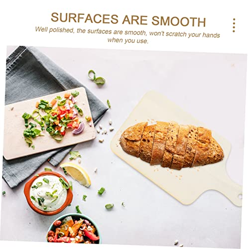 EXCEART 4 Pcs DIY Tray Large Wood Tray Bread Cutting Board Cake Spatula Potato Chopping Board Chopping Board Tray for Kitchen Wooden Serving Wooden Bread Tray Photography Prop Breadboard