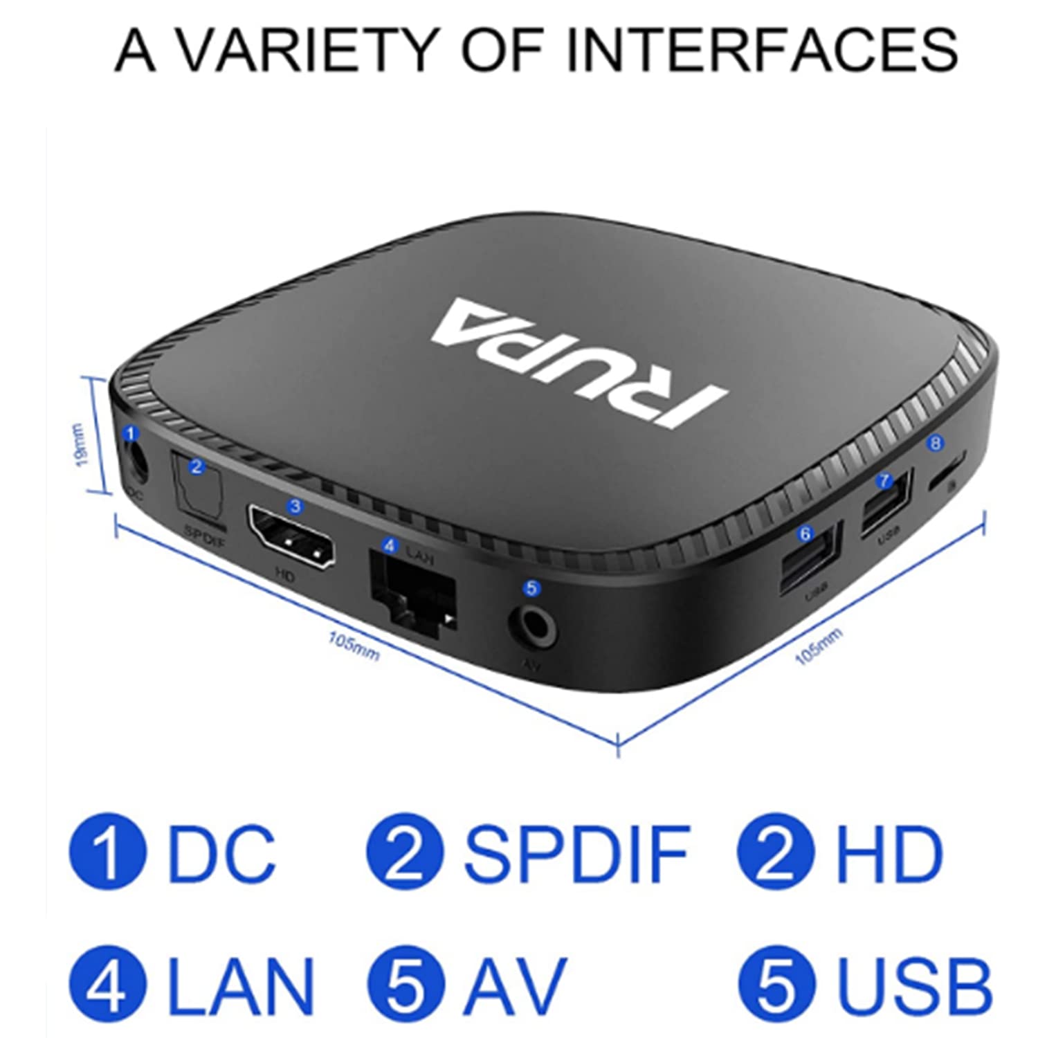 6K Android TV Box 10,4GB RAM 64GB ROM Smart TV Box H616 Quad-Core 64Bits Support 4K 6K HDR Dual-WiFi 2.4G/5.8GHz Bluetooth 4.0 with Wireless Mini Keyboard