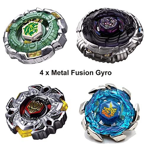 Burst Battle Metal Fusion Turbo Evolution Set with 4D Launcher Set Toys for Prime Boys Pegasus Battling Top