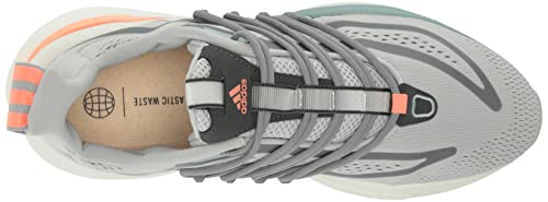 adidas Men's Alphaboost V1 Running Shoe, Grey/Coral Fusion/Magic Grey, 9
