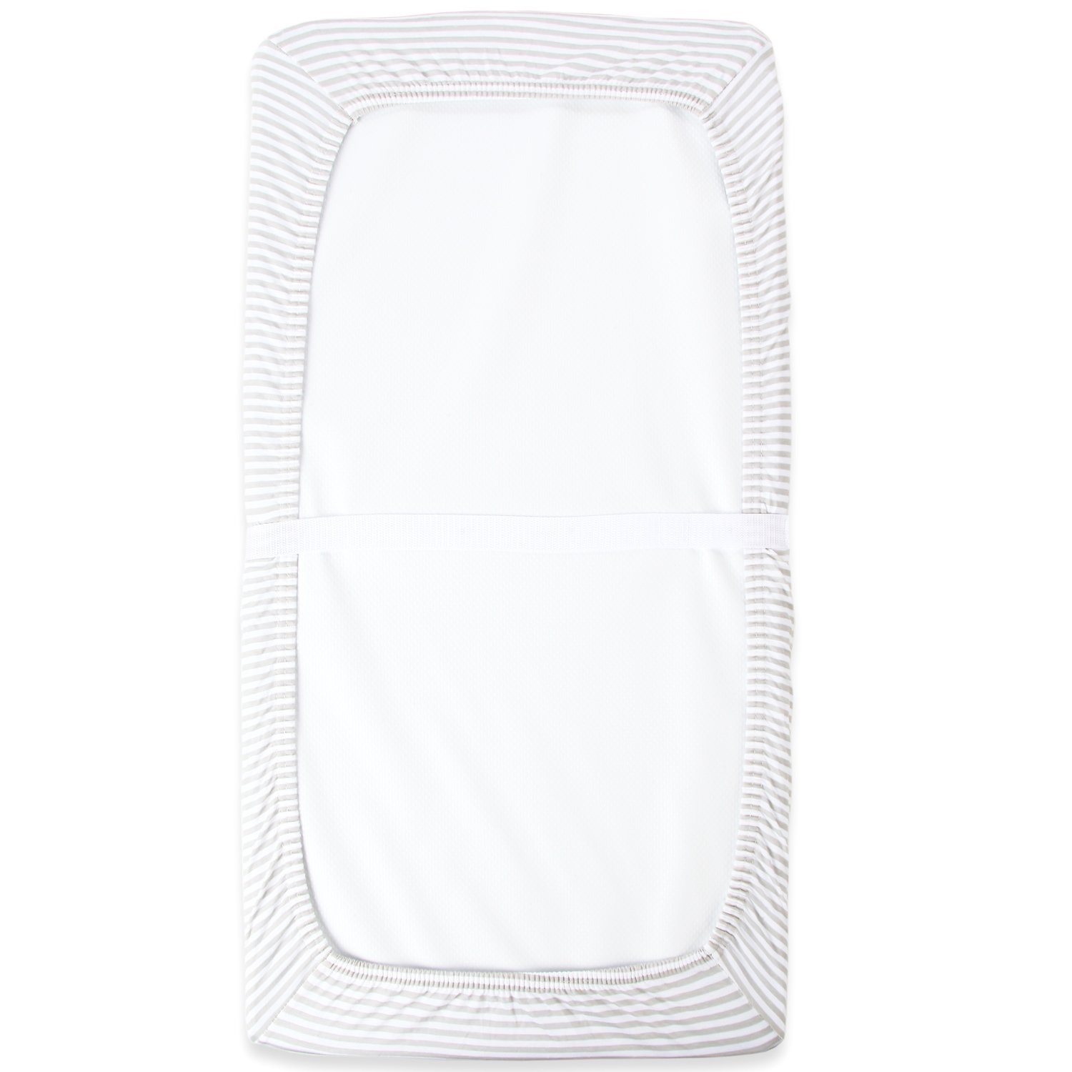 Cuddly Cubs Changing Pad Covers – 2 Pack – Snuggly Soft Plush Cotton Changing Table Covers for Boy, Girl – Fits Perfectly on Summer Infant and Other 16 x 32 Baby Changing Table Pads – Grey Stripes