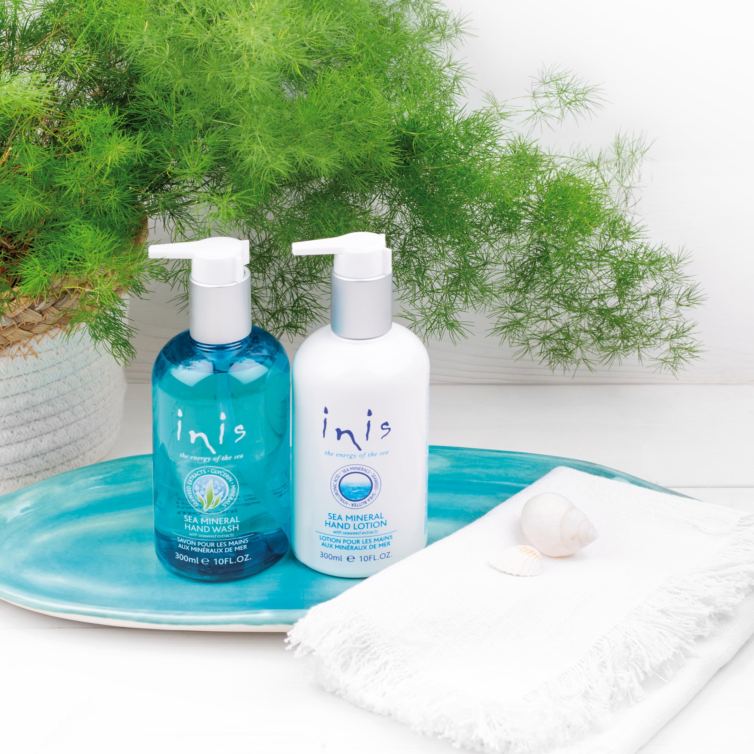 Inis the Energy of the Sea Liquid Hand Soap & Hand Lotion Caddy