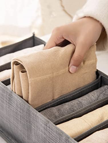 9 grid, Drawer Organizers for Clothing, Clothes Organizer, Wardrobe Clothes Organizer, Clothes Organizer for Folded Clothes, Wardrobe Organizer for Jeans Pants Sweaters T-shirts Underwear