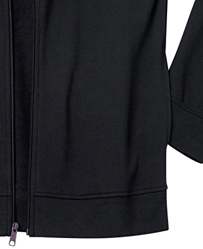 Amazon Essentials Men's Lightweight French Terry Full-Zip Mock Neck Sweatshirt, Black, Small