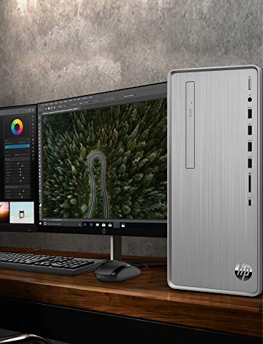 HP Pavilion Desktop, AMD Ryzen 7 4700G Processor, 16 GB of RAM, 512 GB SSD Storage, Windows 10 Home, Dual Display Support, Wireless Computer PC, for Gaming, Study, and Business (TP01-1160, 2020)