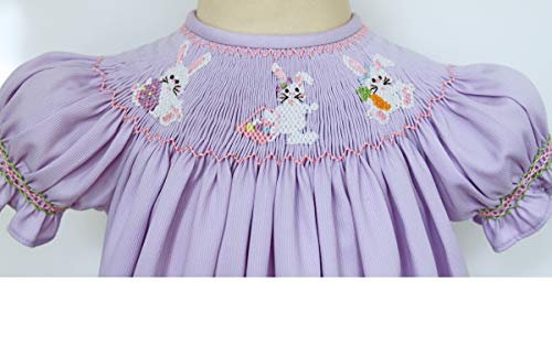 Carouselwear Smocked Easter Dresses for Baby Toddler Girls 9m Months Lavender