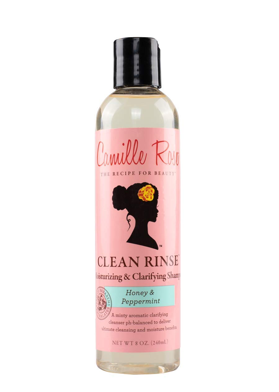 Camille Rose Clean Rinse Shampoo, with Honey and Peppermint to Moisturize and Clarify, for all Hair Types, 8 oz