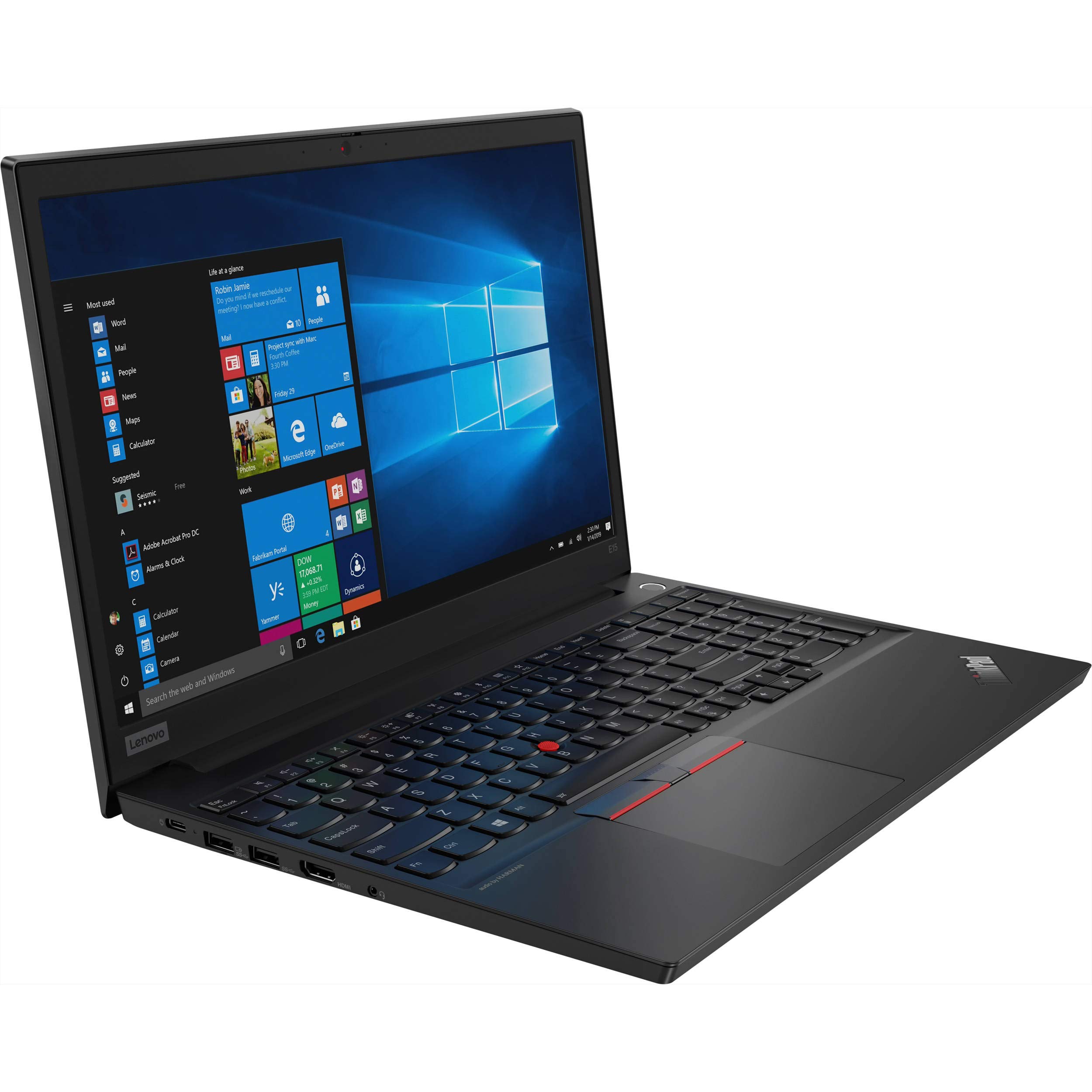 Lenovo Thinkpad E15 Business Laptop, 15.6" FHD IPS Display, Intel Core i7-10510U, 16GB RAM Memory, 512GB PCIe NVMe SSD, Webcam, Zoom Meeting, Windows 10 Pro, Black