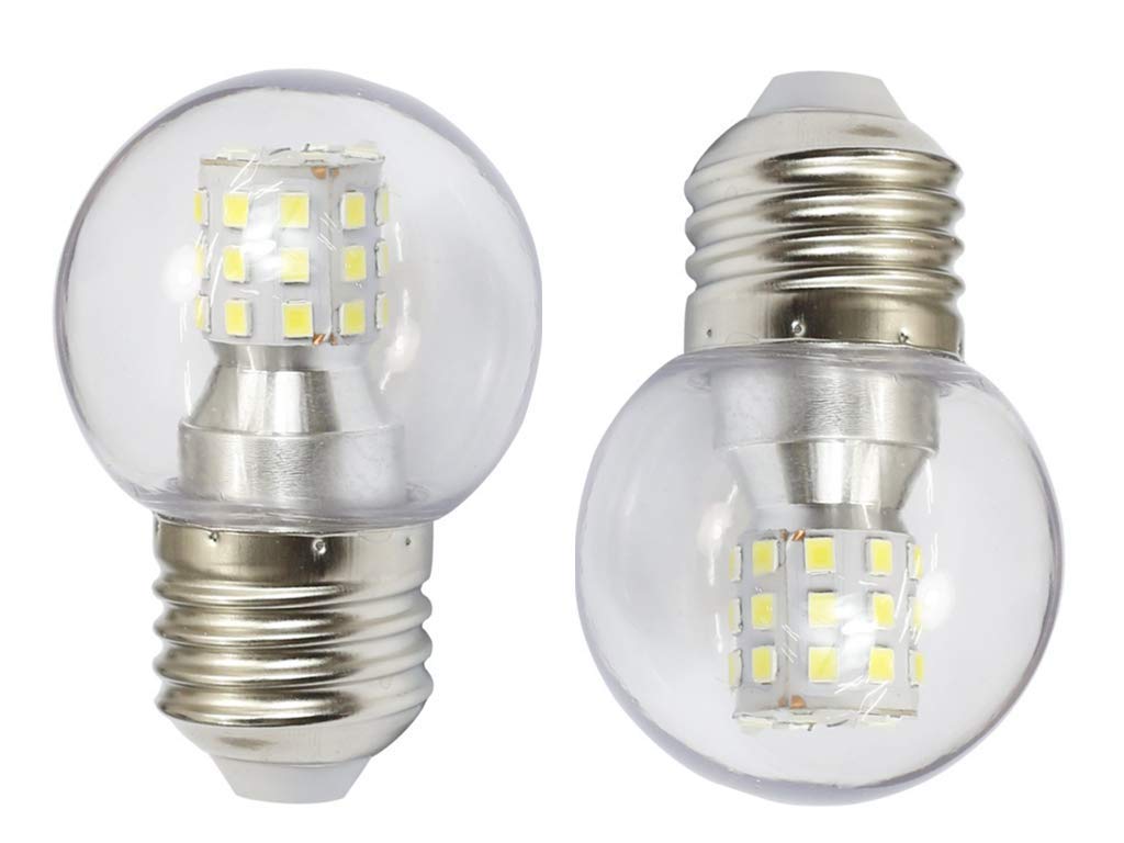 A15 LED Bulb G45 7W Mini Globe LED Bulb LED Candelabra Bulb for Ceiling Fan Decorative Lights, E26/E27 Medium Base,7W(60W Equivalent),AC85-265V,Not Dimmable,Warm White 3000K,6 Pack