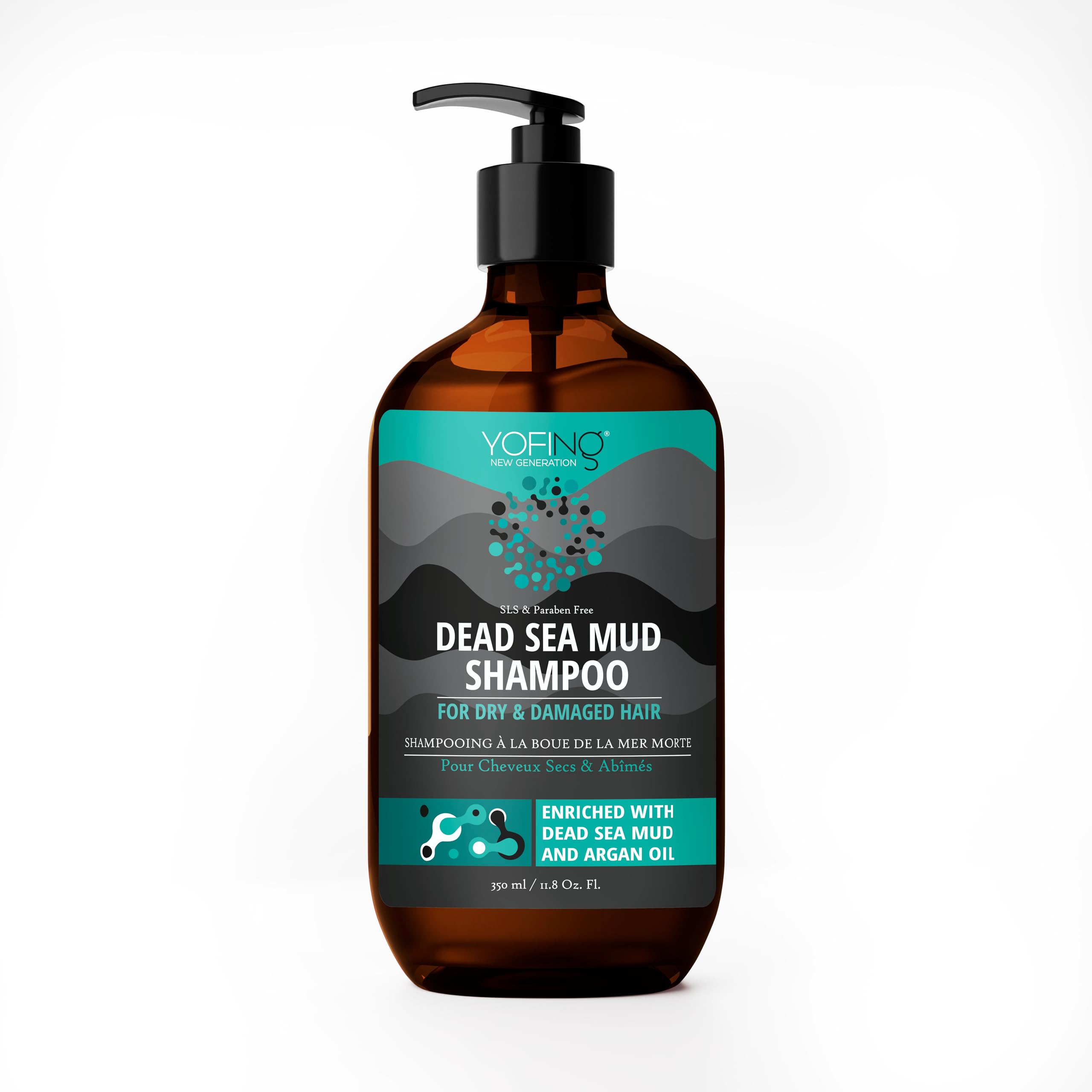 YOFING NEW GENERATION Dead Sea Mud Shampoo - Anti Hair Loss & Anti Dandruff, Promotes Growth & Strengthening Hair