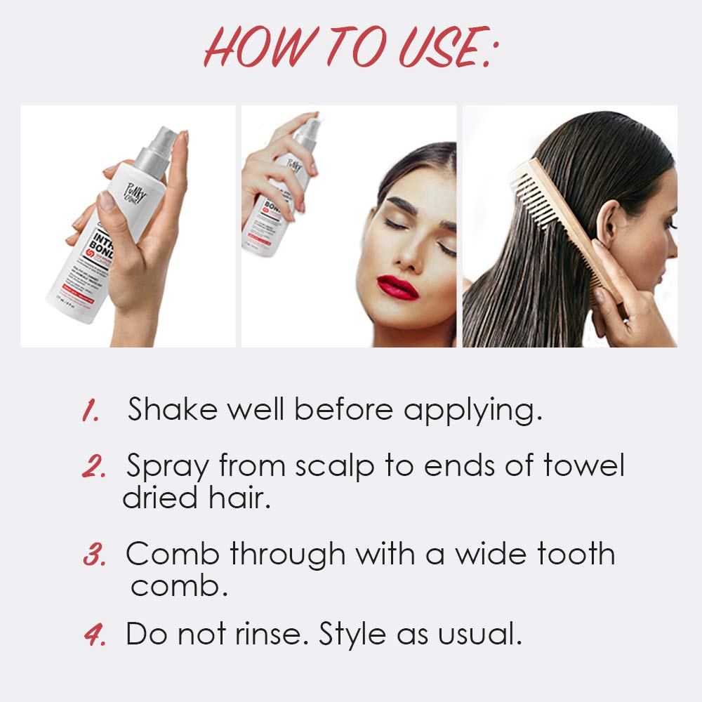 Punky Colour Intrabond Leave-In Spray Conditioner with Hair Repairing Complex, for Dry, Damaged, Chemically Treated Hair, 6 oz