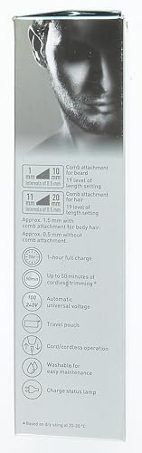 Panasonic ER-GB62 Beard and Hair Trimmer with 39 cutting levels