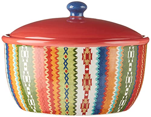 Certified International Monterrey Bean Pot, 80 oz, Multicolor